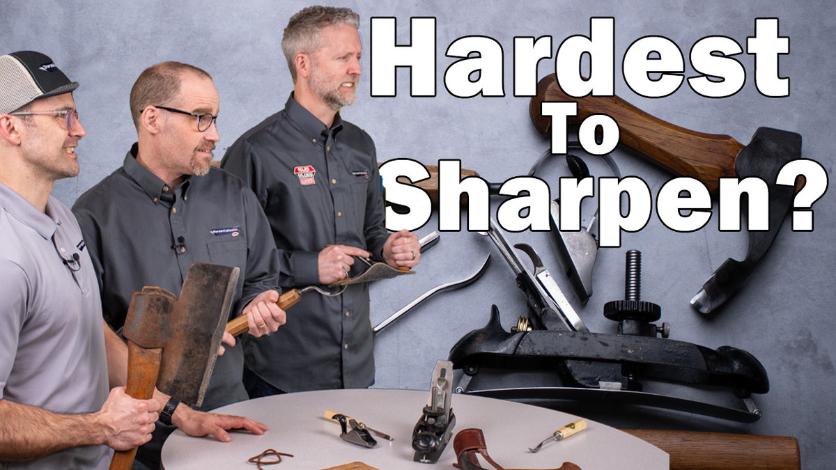 Difficult to Sharpen Woodworking Tools - Video — Sharpening Supplies
