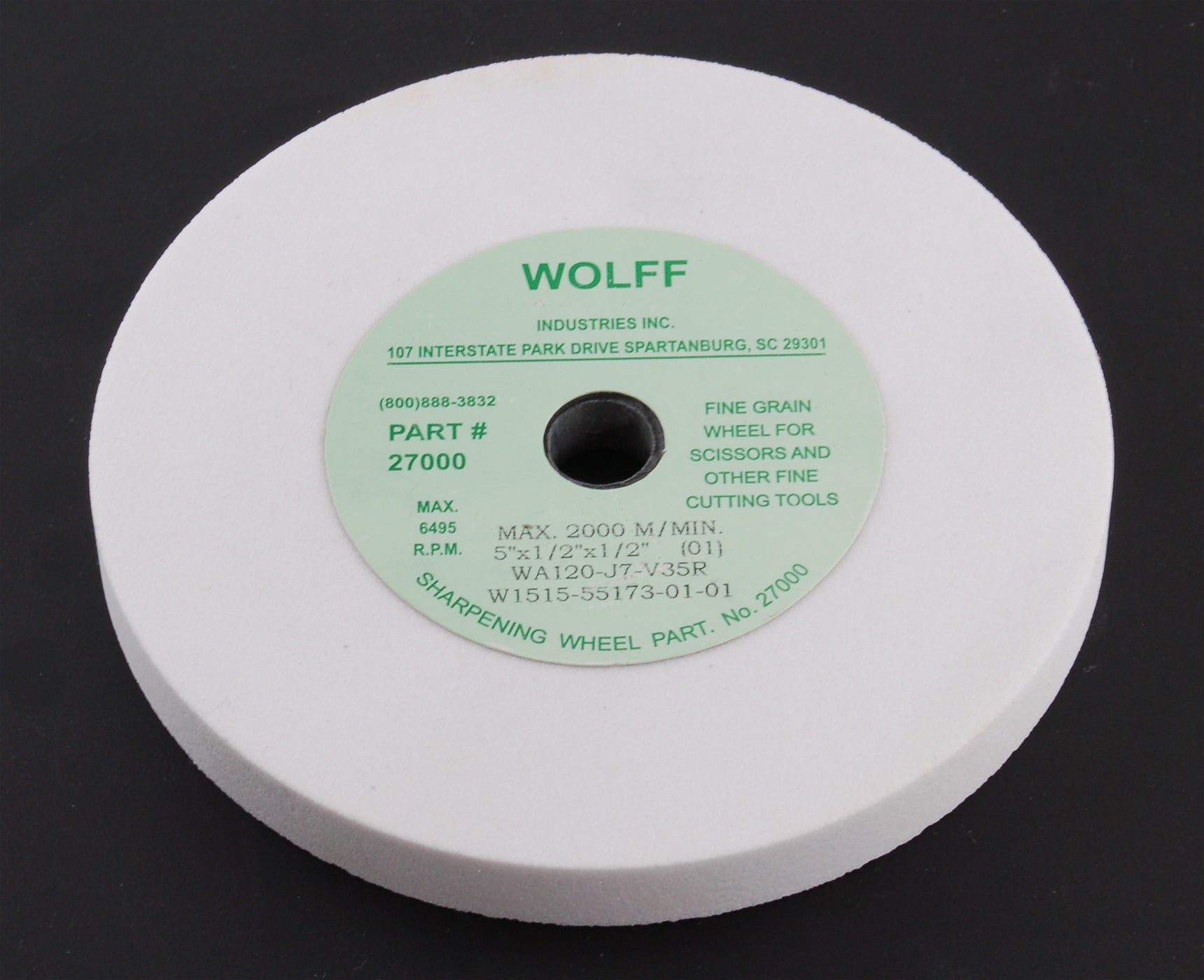 Wolff Industries Standard Wheel for Twice As Sharp — Sharpening Supplies