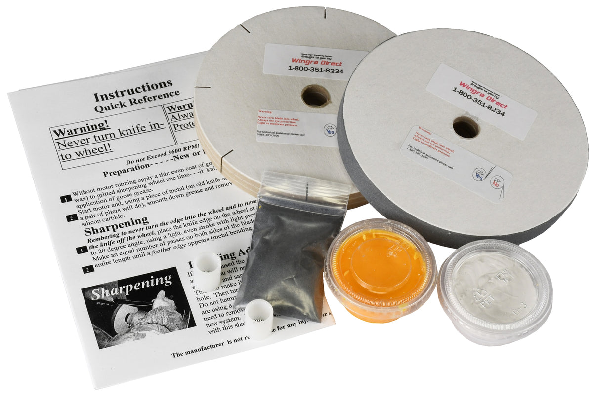 6" x 5/8" Paper Wheel Sharpening Kit — Sharpening Supplies