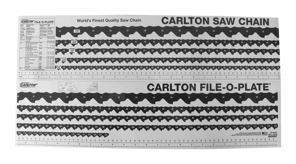 Chain Identification & Measuring Chart — Sharpening Supplies