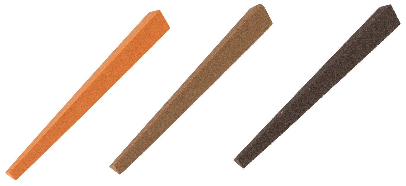 Aluminum Oxide 4" x 1/2"-1/4" Tapered Triangular File — Sharpening Supplies