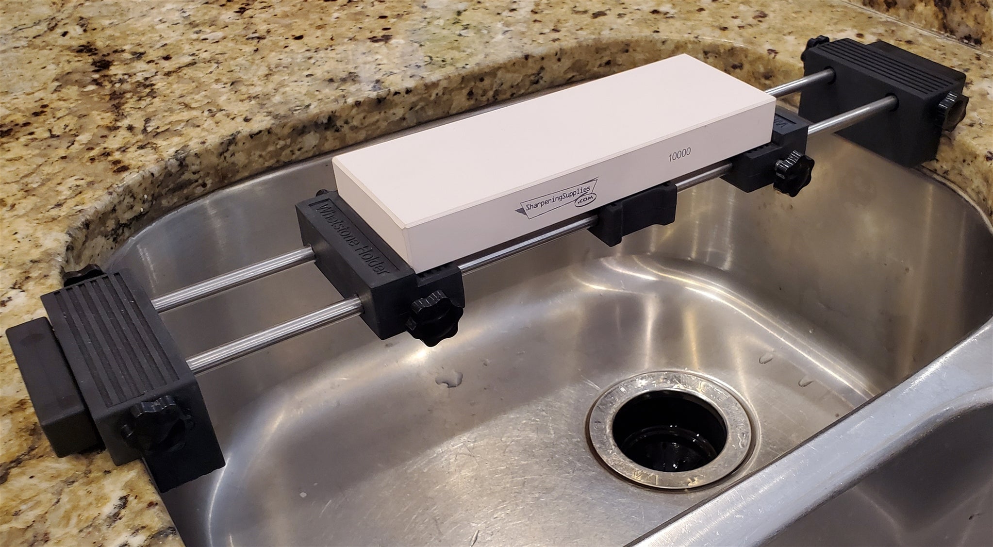 Adjustable Sink Bridge Stone Holder — Sharpening Supplies