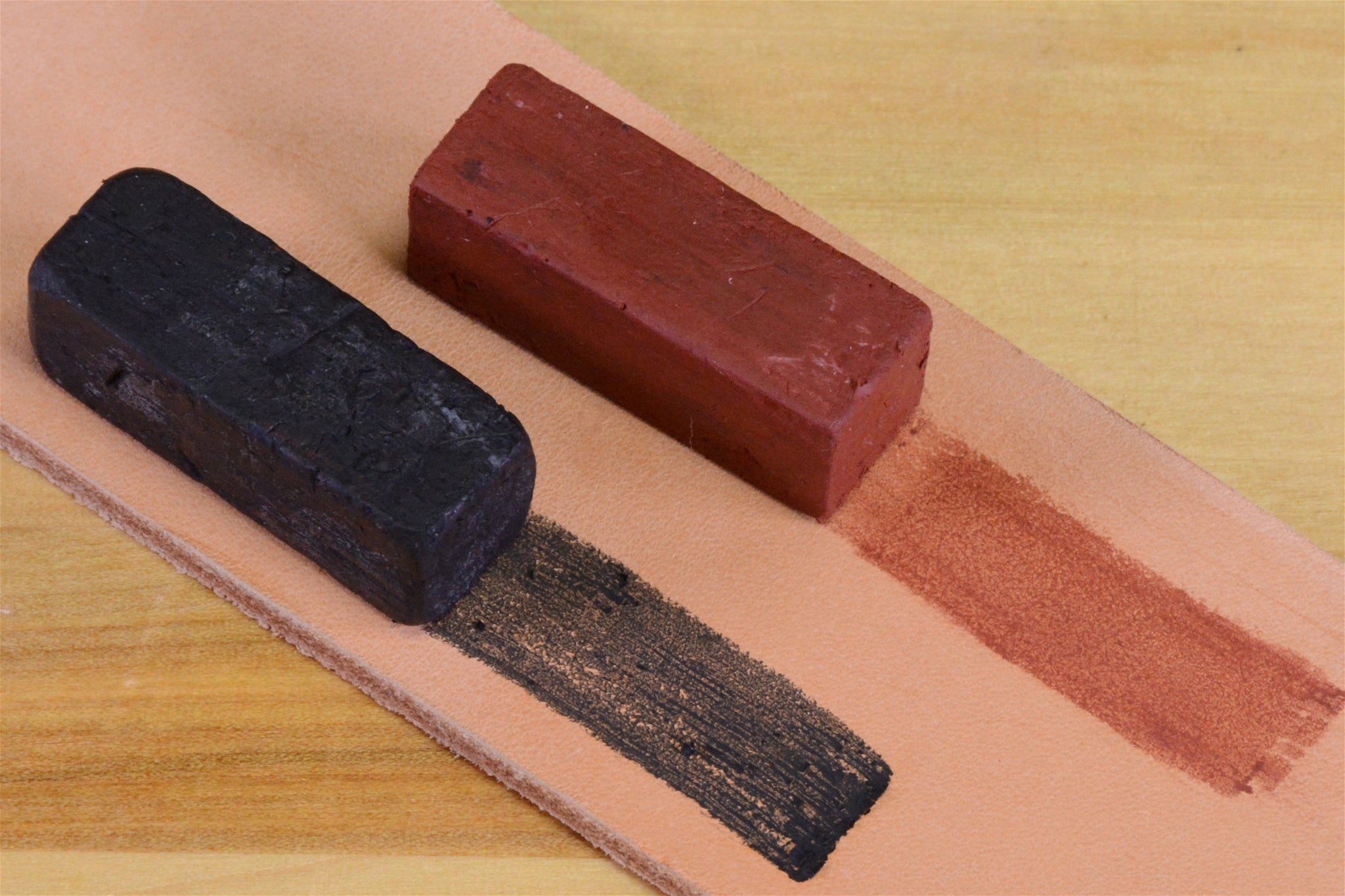 Herold - Solingen Red/Black Solid Strop Paste — Sharpening Supplies
