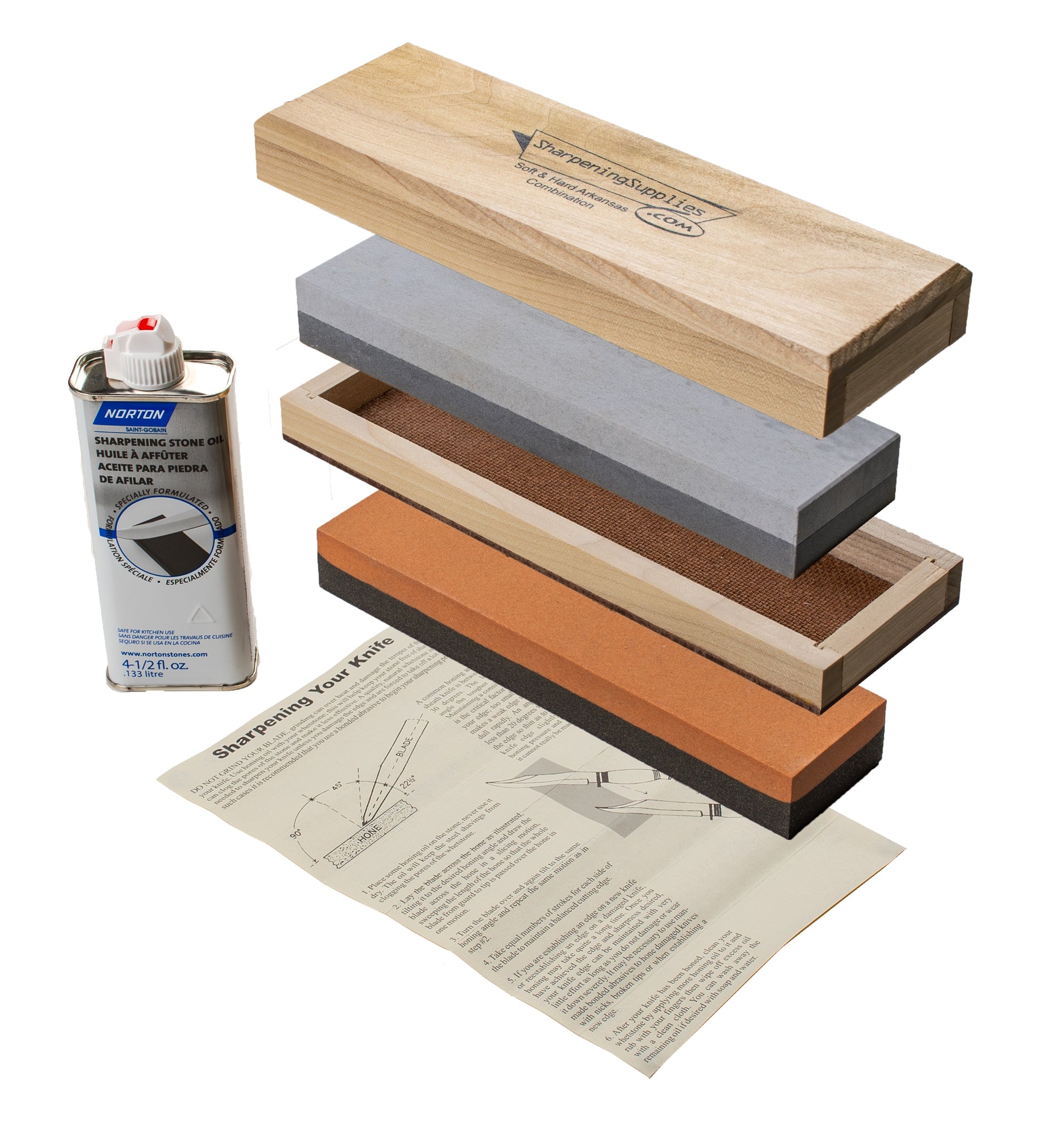 Special Value Oil Stone Kits — Sharpening Supplies