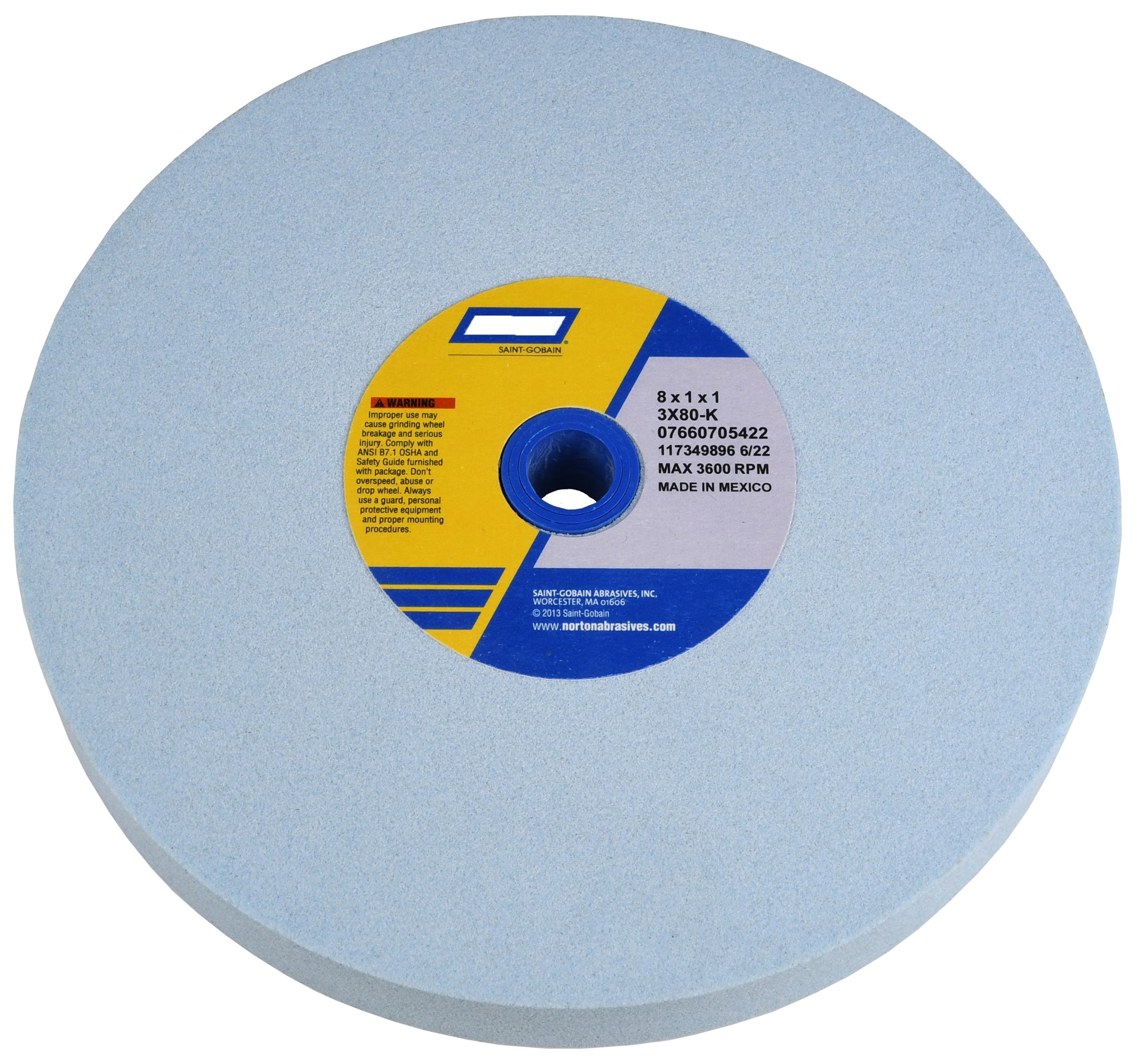 Norton 3X Blue Grinding Wheel K Grade — Sharpening Supplies