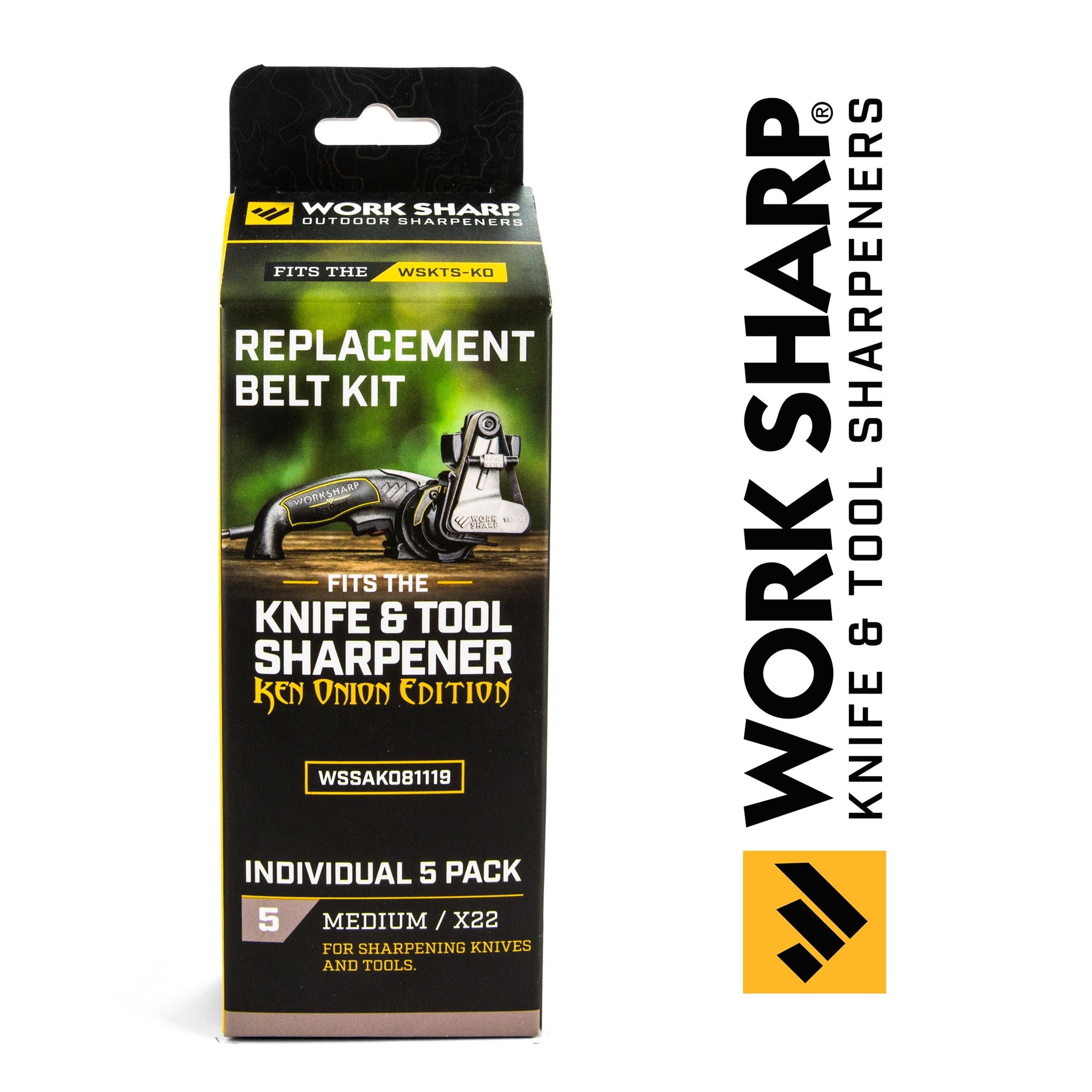 Work Sharp WSKTS-KO X22 Medium Belt Kit — Sharpening Supplies